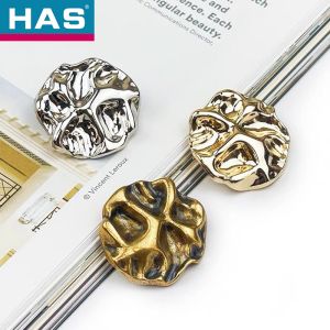 Quality 25mm Gold Metal Buttons Fashionable Metal Buttons For Jacket for sale