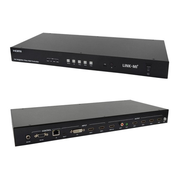 Quality 4K Video Wall Matrix Controller 2x2 1x4 4x1 10x10 Splicing Display USB Type C for sale