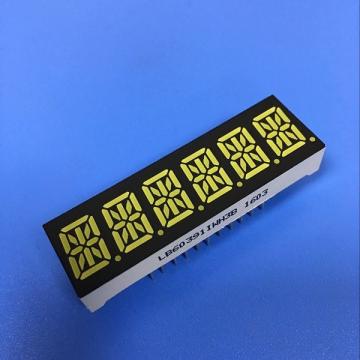 Quality Ultra white 10mm Six digit 14 segment led display common anode for Instrument for sale