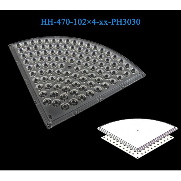 Quality High-Output Arena Lens 272×272mm | 408pcs 3030 LEDs | 10°–90° Multiple Options & Low-Glare Optics for sale