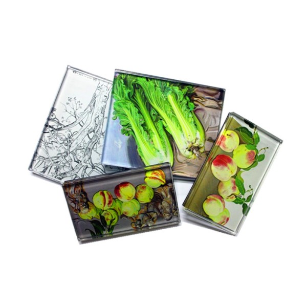 Quality Custom Exclusive Artwork Paper Fridge Magnet Souvenir Glass Refrigerator Magnet for Advertising and Marketing for sale