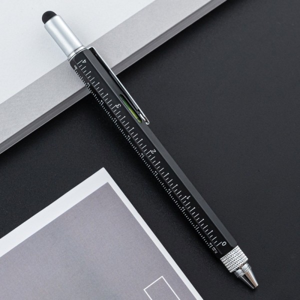 Quality Multifunctional Metal Creative Ballpoint Pen Ruler Screwdriver Touch Screen for sale