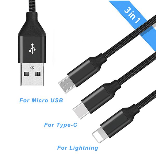 Quality Durable 3 In 1 Multifunctional USB Cable OD 3.5mm for sale