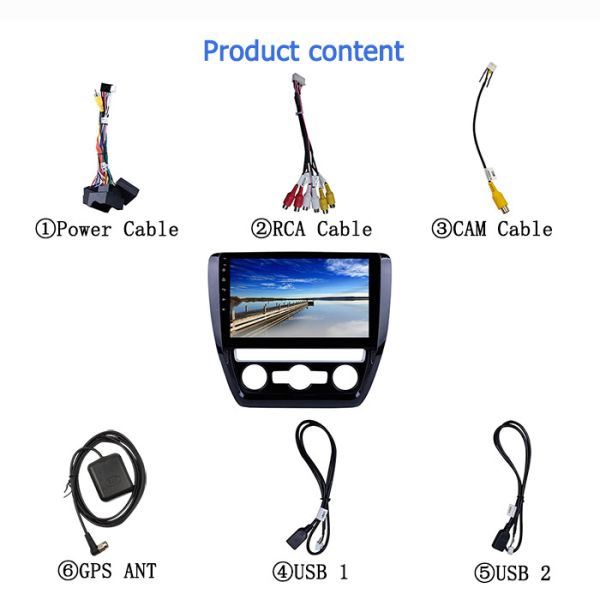 Quality Quad Core Android Auto Car Stereo VW Volkswagen Sagitar Jetta Bora 2011-2016 for sale