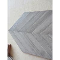 Quality Chevron Oak engineered wood flooring with modern grey stained for sale