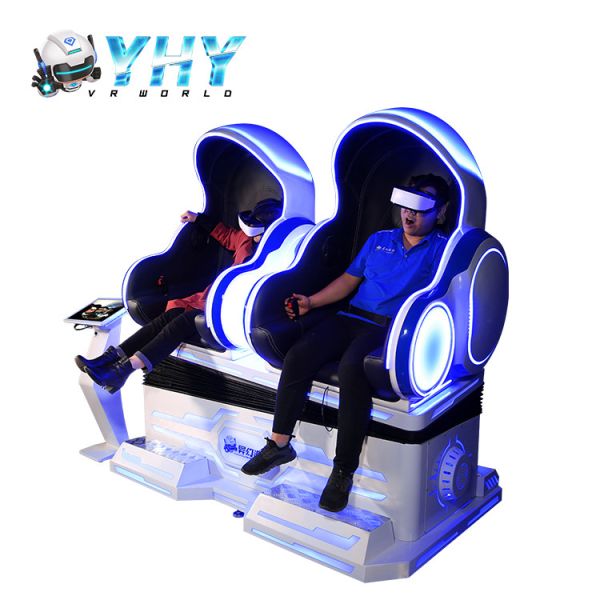 Quality 2 Seats VR Egg Chair Coin Operated 3 DOF 9D Simulator Cinema for sale