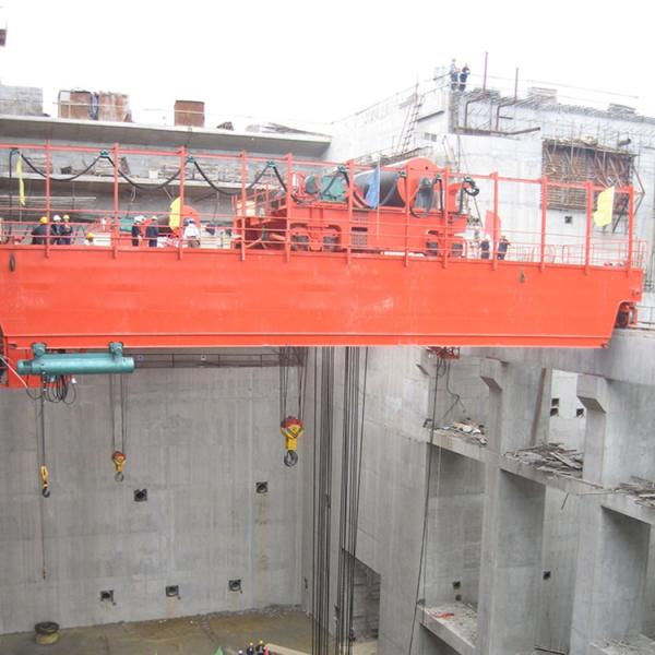 Quality QD Model 10 Ton Electric Double Beam Bridge Crane for Workshop for sale
