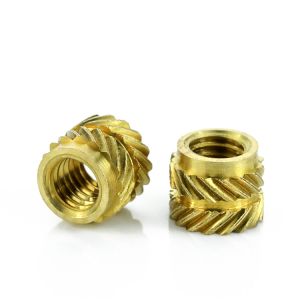 Quality Threaded Knurled Brass M4 Insert Nut Water Resistant Brass Insert Nuts for sale