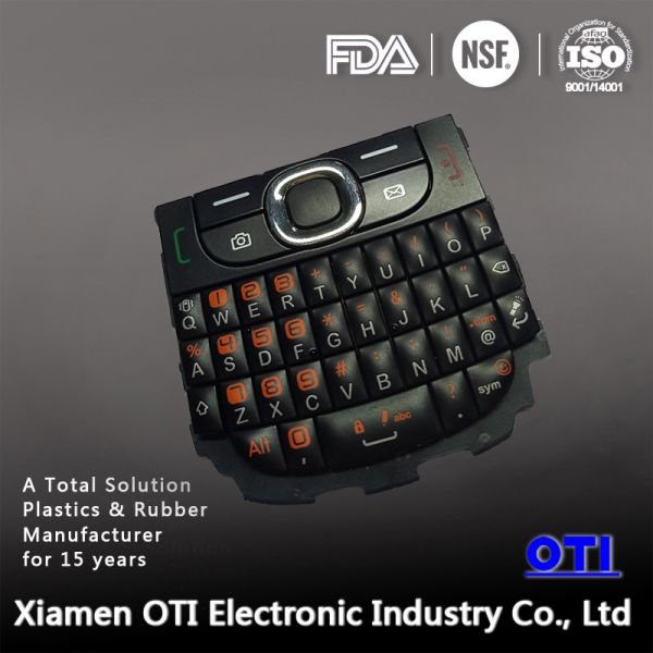 Quality Custom Silicone QWERTY Keypad for Electronics 30-80 Shore A for sale