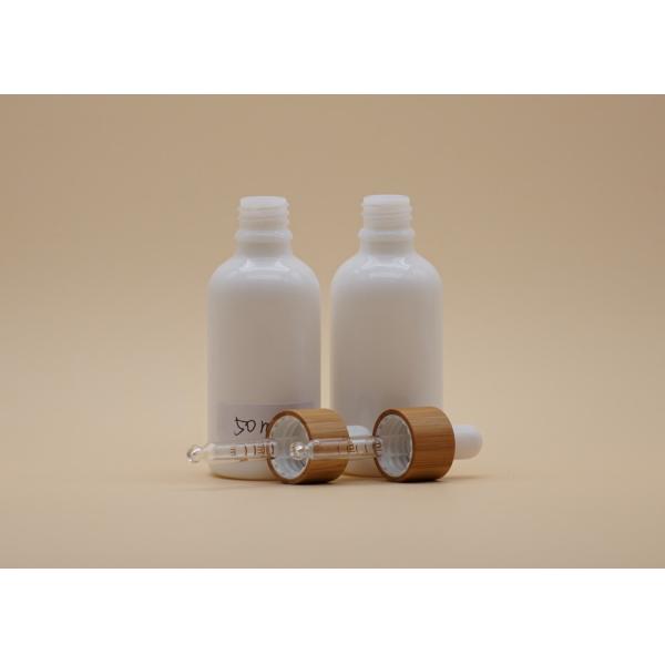 Quality 50ML Aromatherapy Dropper Bottles Glass Bamboo Dropper Anti Spilling for sale