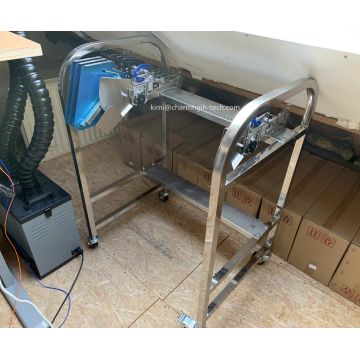 Quality Storage Cart SMT Feeder Trolley Aluminum Alloy SS Matieral For Yamaha YV Machine for sale