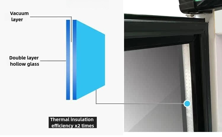 Quality Vertical Glass Door Beverage Cooler Refrigerator Showcase with Digital for sale