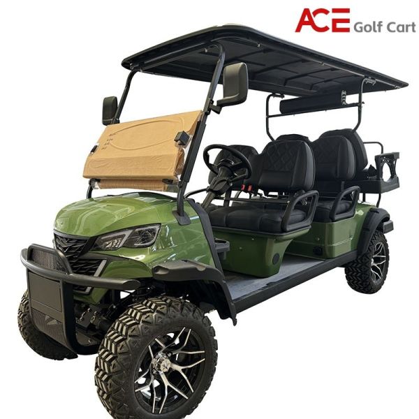 Quality 35km/h Long Range Electric Six Seater Golf Cart Sightseeing Scooter Club Car for sale