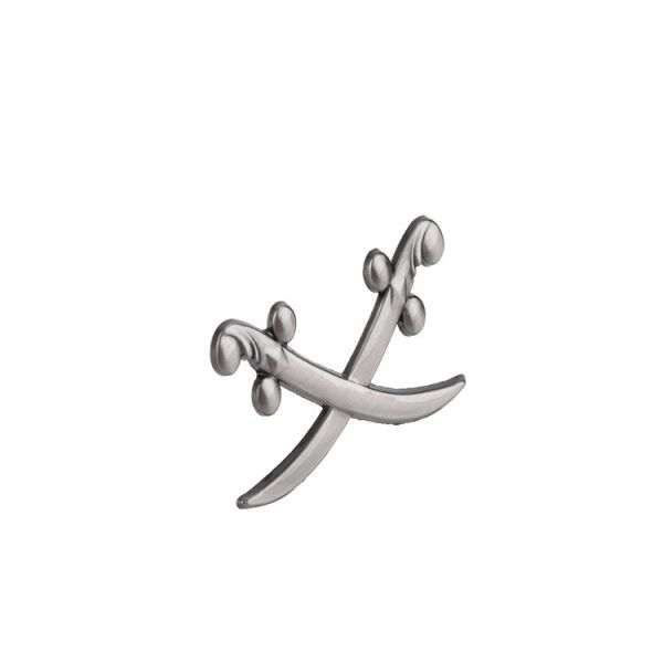 Quality Aluminum Alloy 5cm-8cm Custom Metal Badge Police Station Five Pointed Star for sale