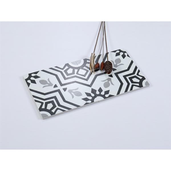 Quality 20x20cm Ceramic Rustic Tile for Indoor Floor Black Gray White for sale