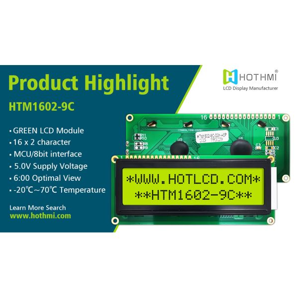 Quality 16x2 Character LCD Display Module STN+Gray Serial With Yellow Green Backlight for sale