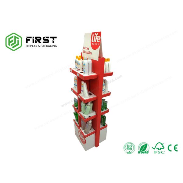 Quality Recyclable Customized Color OEM Creative POP Advertising Corrugated Floor for sale