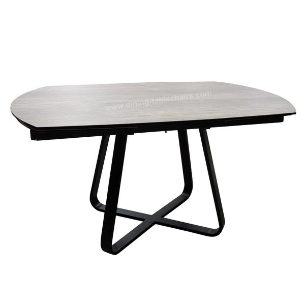 Quality Wood Grain Ceramic Top Dining Table , Extension Dining Table 2.1 Meter for sale