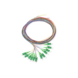 Quality LC Connector Single Mode Fiber Optic Pigtail with 0.9mm Cable and 12 Colors for sale