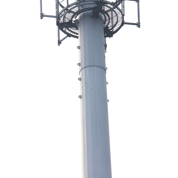 Quality Circular Polygonal Monopole Telecommunications Tower 15m Cellular for sale