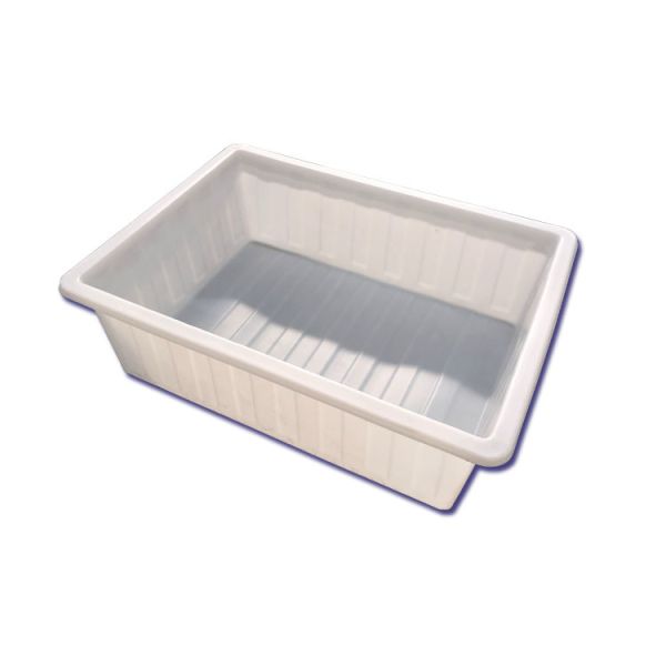 Quality Heavy Duty Rotomolded Rectangular Tuff  Poly Tapered Tubs On Trolleys For Materials Handling for sale