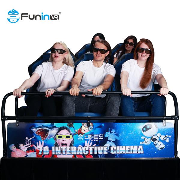 Quality Multiplayer CS Fights Shooting Games 7D Cinema Simulator Rider Metal Screen 6 / for sale