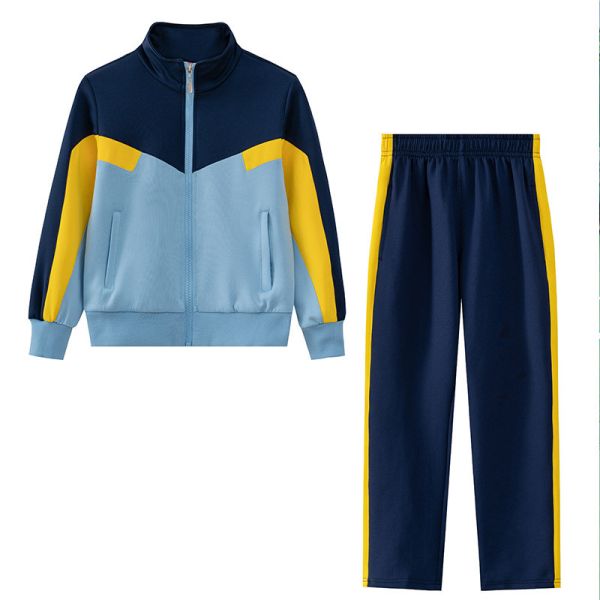 Quality Schoolwear Sport Jacket  Students Uniforms Coat With Pants Sets for sale