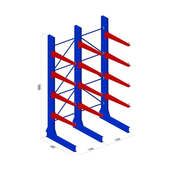 Quality Heavy Duty Adjustable Cantilever Racking System with Powder Coating for Long and for sale