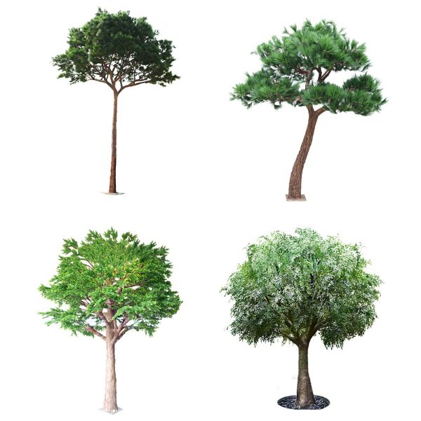 Quality Handmake HAIHONG 350cm Artificial Foliage Tree With Fiber Glass Trunk for sale