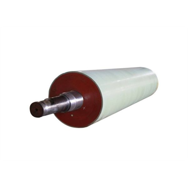 Quality Rubber Coated Artificial Stone Roll 1600mm Diameter For Paper Mill for sale
