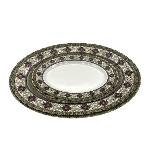 Quality Household Melamine Oval Dinner Plates Tasteless Durable Melamine Plates for sale