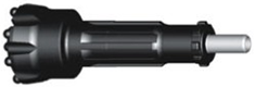 3'' Middle Pressure DTH Drill Bit with Flat Concave Convex Drop Center Bit Face