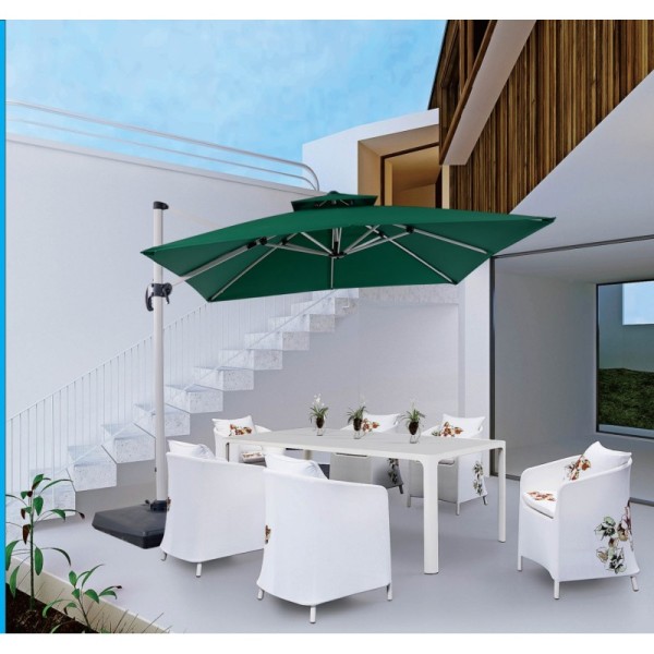 Quality ODM OEM Big Size Square Patio Umbrella Large Solar Umbrella Outdoors Hotel Garden Sunshades Beach Led for sale
