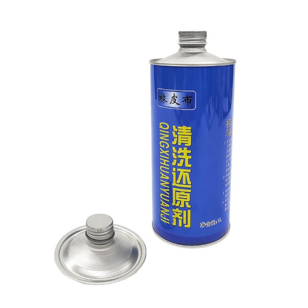 Quality 1L Tin Cans Accessories Silver / Gold Color For Rectangular Cap for sale