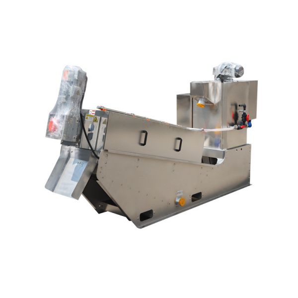 Quality Low Speed Automatic Multi Disc Screw Press Sludge Dewatering Screw Press for sale