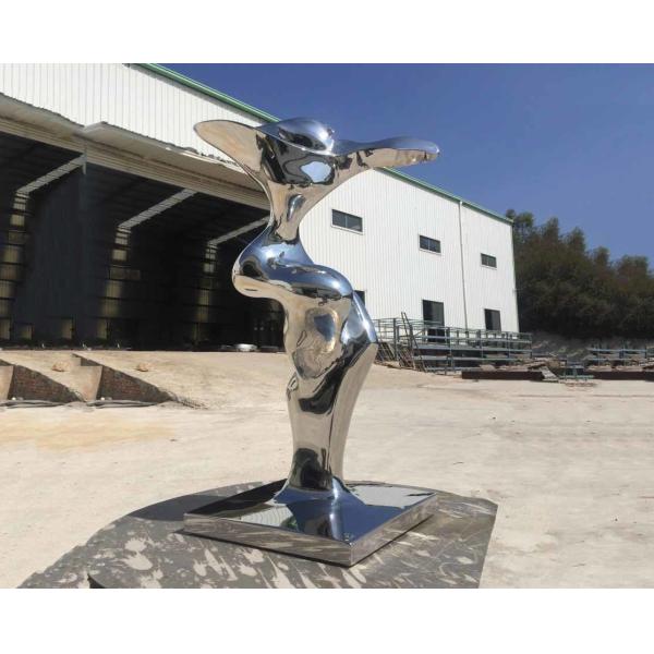Quality Fairy Modern Stainless Steel Sculpture , Outdoor Metal Lawn Sculptures for sale