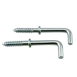 Quality Stainless Steel L Type Screw Hook Black Oxide for Cabinet Connection for sale