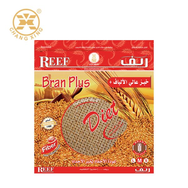 Quality Zipper Lock Loaf Bread Packaging Logo Printing Packaging Bread pouch for sale