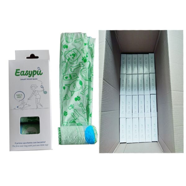 Quality Light Green EN13432 Plastic Free Packaging Bags Biodegradable For Dog for sale