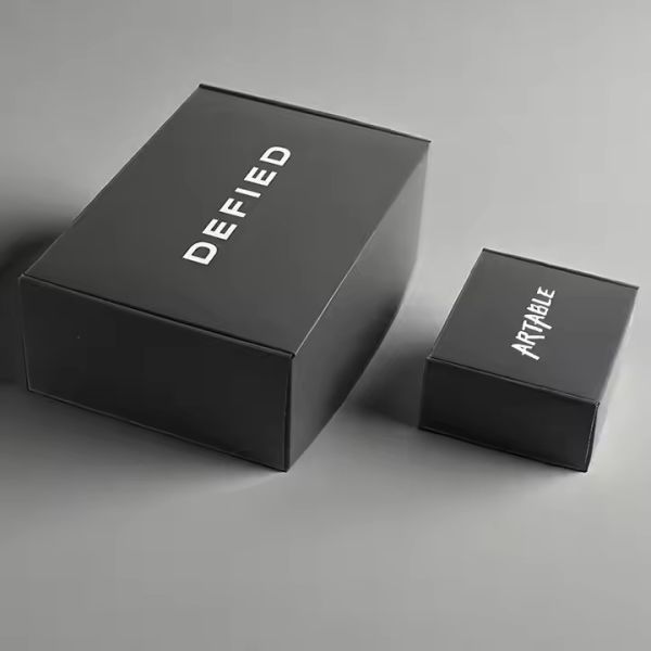 Quality Custom Black Mailer Box With White Silk Screen Logo Strong E Corrugated Shipping for sale