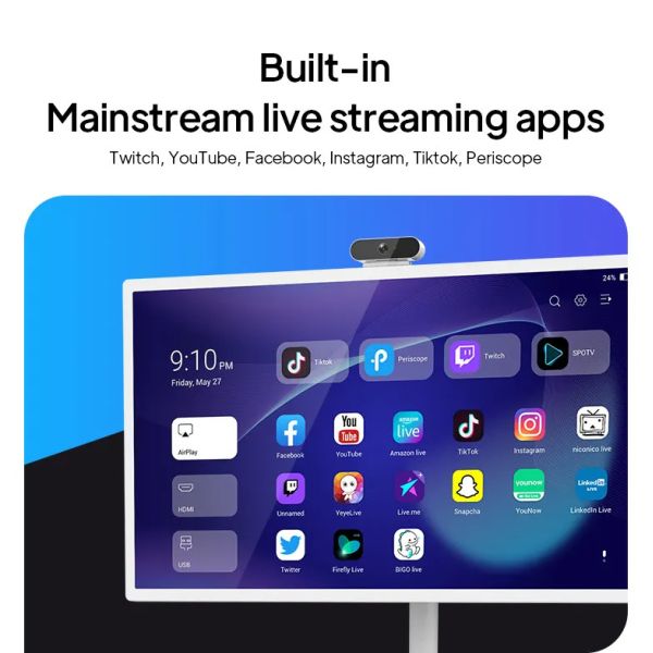 Quality Movable Tablet PC Stanbyme Tv Live Streaming Perfect For Professional Scenarios for sale