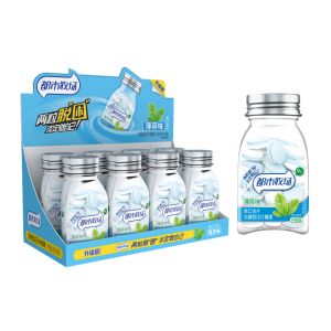 Quality Vitamin C Cooling Sugar Free Mint Candy With Triangle Bottle Pack for sale