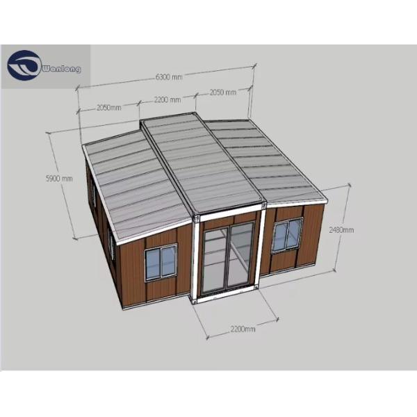Quality Galvanized Steel Frame Container Houses Modern Movable Living Foldable for sale