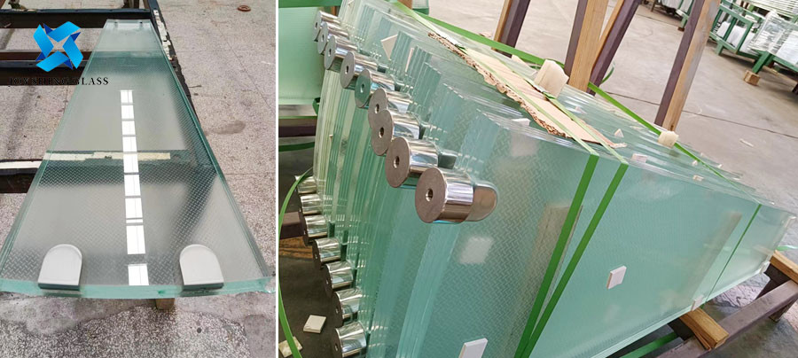 Glass staircase step pictures