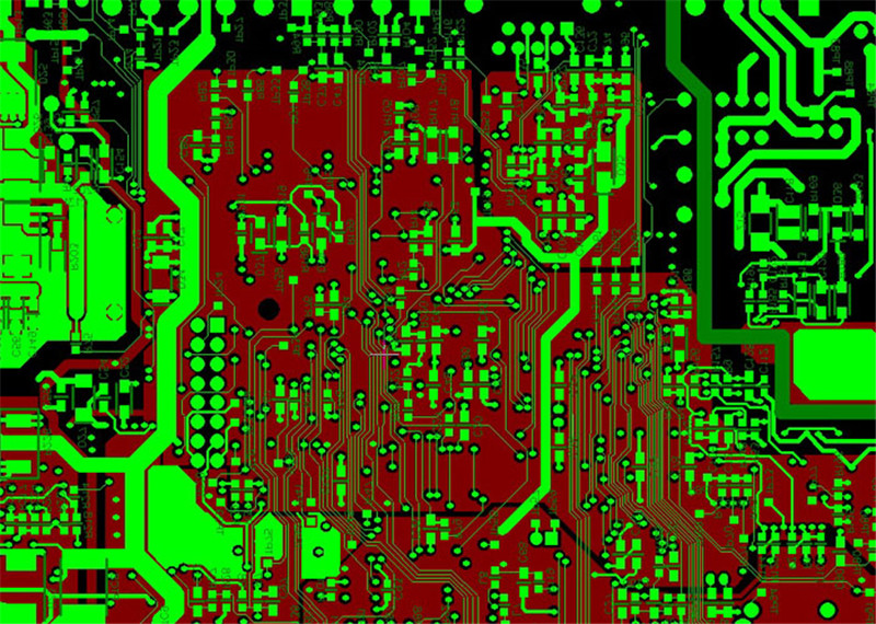 Quality 10 Layer RF PCB Built On RO4350B and FR-4 Combined With Red Solder Mask and for sale