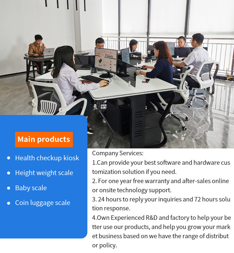 Quality Health Checkup Kiosk with Automatic Body Fat Scale and Height Measurement Range for sale