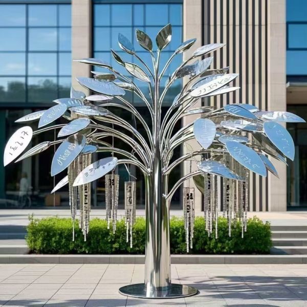 Quality Customization Options Modern Design Metal Tree Sculptures For Enhancing Garden for sale