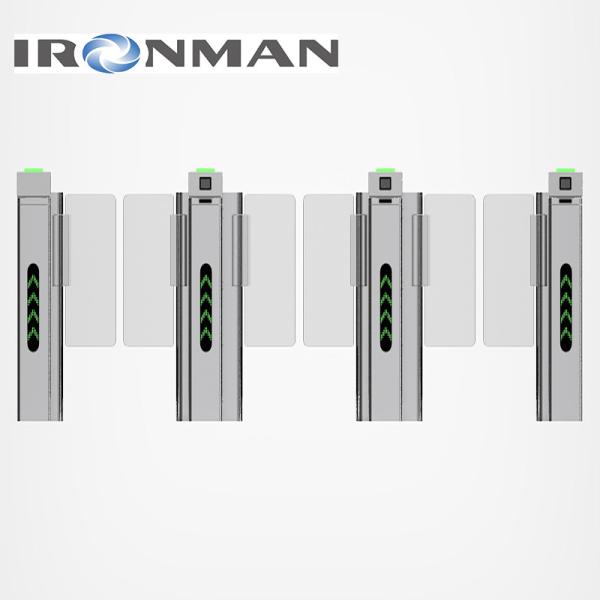 Quality Long-Lasting Air Port AB Entrance Gate Long Flap Speed Gate Turnstile With Fence For Secure Gate Access for sale