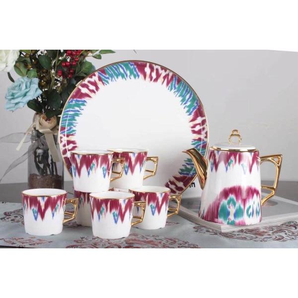 Quality 24K Bone China Coffee Cup Sets for sale