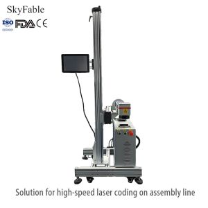 Quality High Precision Automatic Flying Laser Marking Machine For Food Electronic Metal for sale
